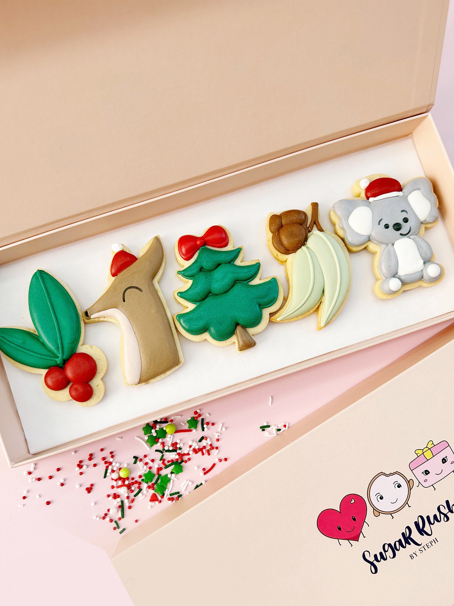 Buy Christmas Cookie Boxes Online Australia | Sugar Rush by Steph