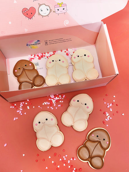Cute Cheeky Peen Cookies | Buy Funny Valentine's Day Cookies Box