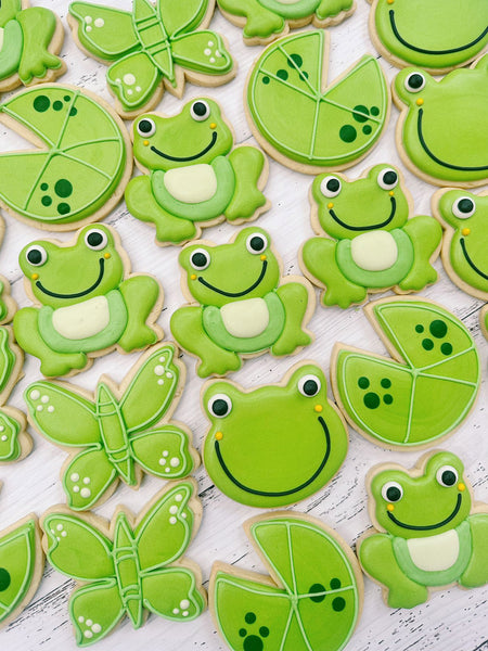 Froggy Fun | Buy Cute Animal Frog Cookies for Kids Birthdays Online