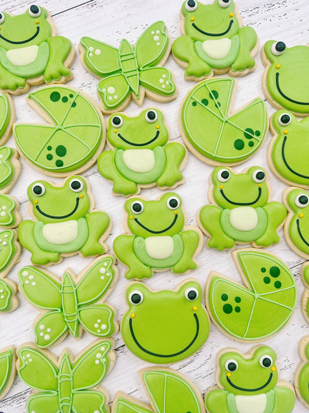 Froggy Fun | Buy Cute Animal Frog Cookies for Kids Birthdays Online