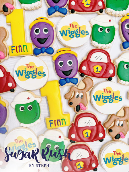 The Wiggles Cookies | Buy Personalised Wiggles Birthday Cookies Online