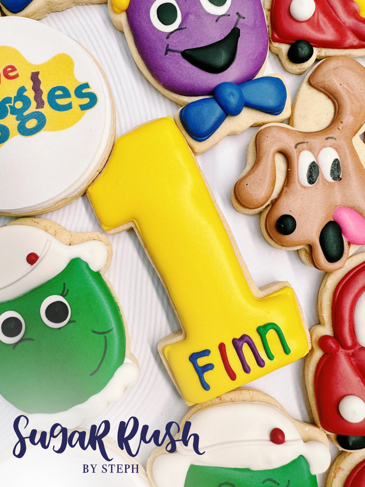The Wiggles Cookies | Buy Personalised Wiggles Birthday Cookies Online