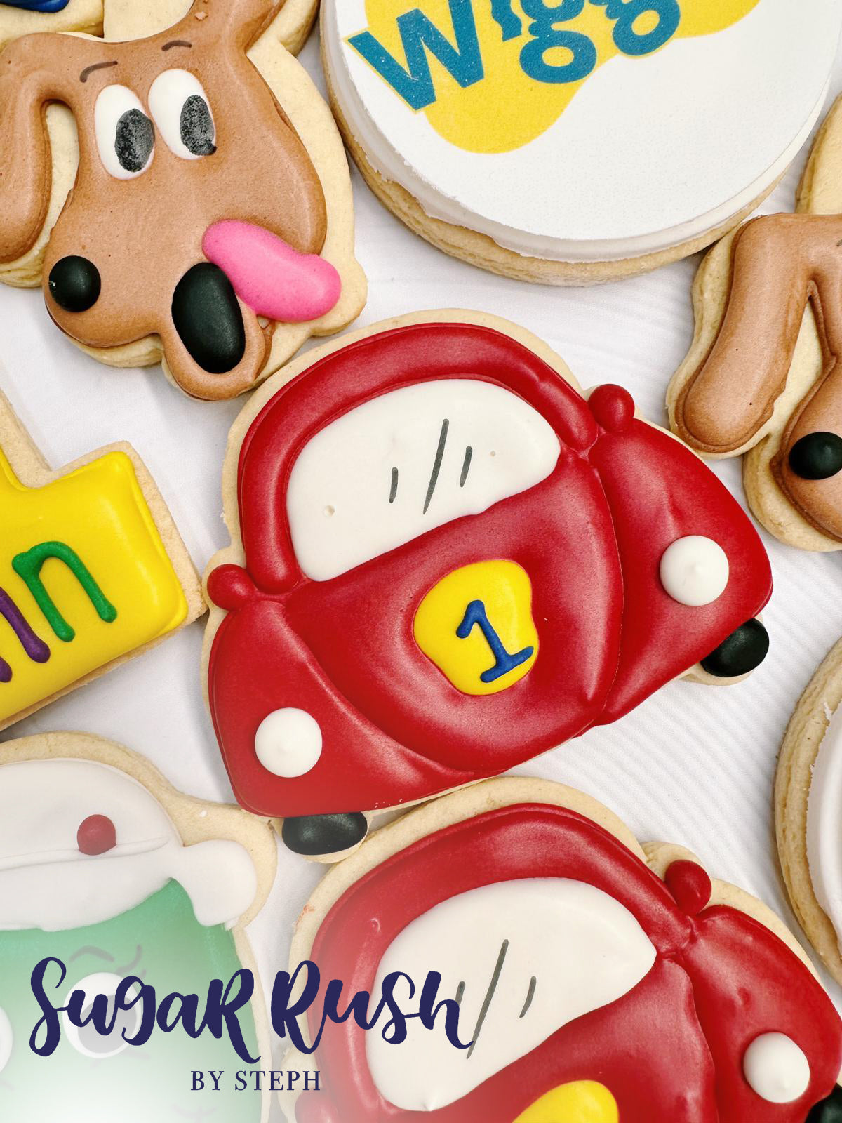 The Wiggles Cookies | Buy Personalised Wiggles Birthday Cookies Online