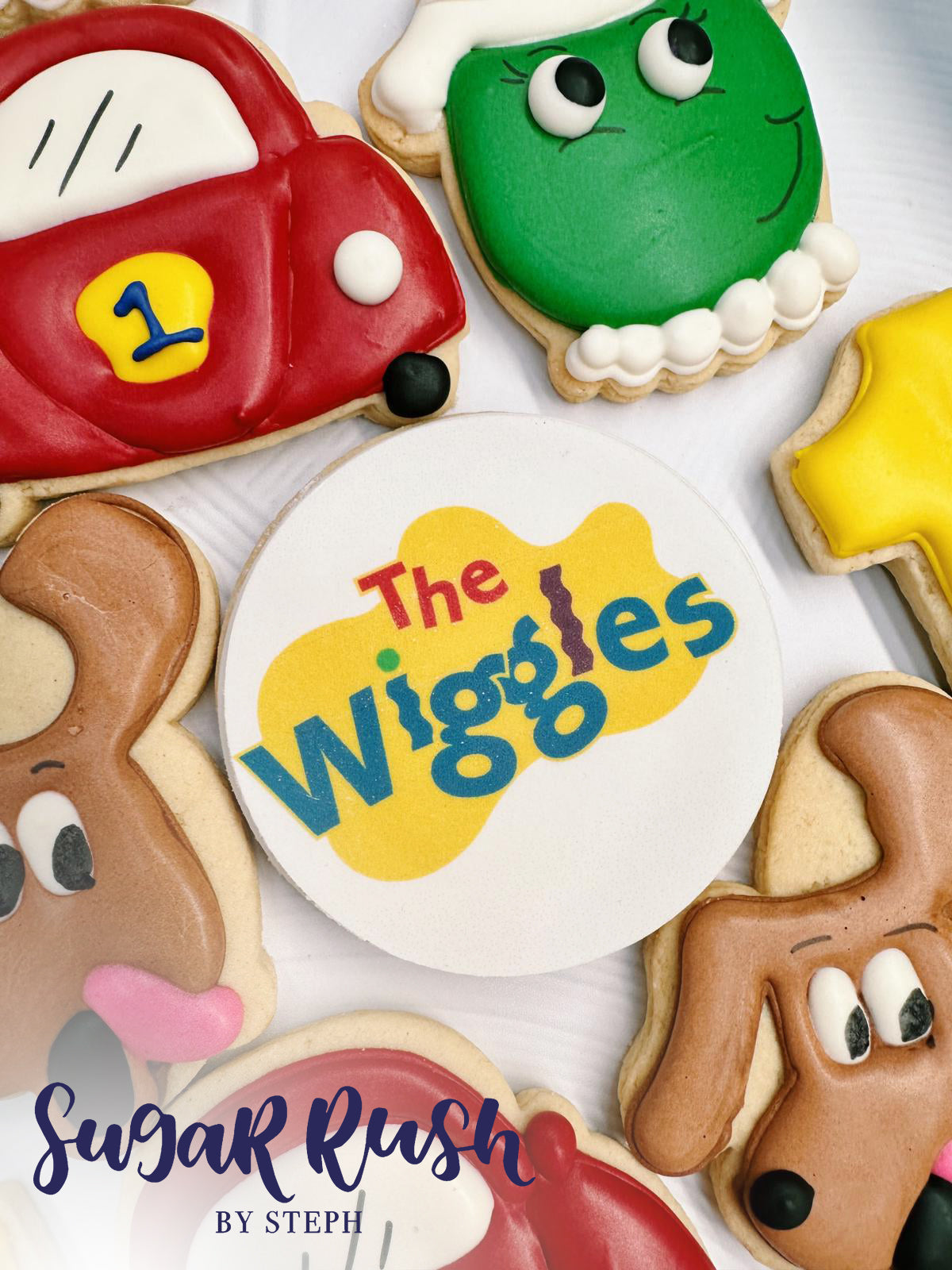 The Wiggles Cookies | Buy Personalised Wiggles Birthday Cookies Online
