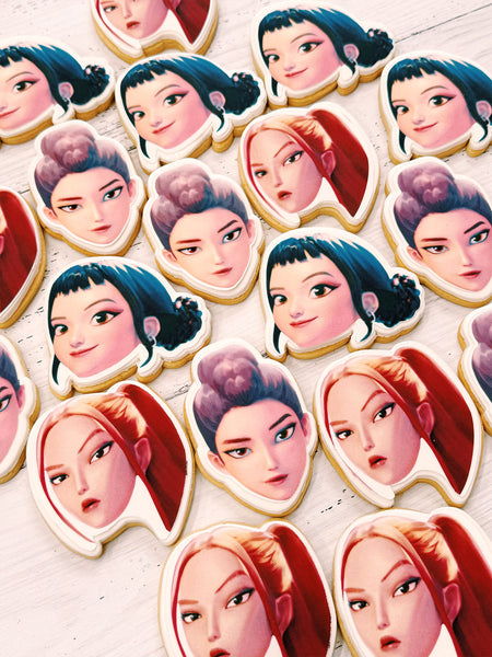 K-Pop Demon Hunters Cookies | Custom Shape Cartoon Biscuits Australia