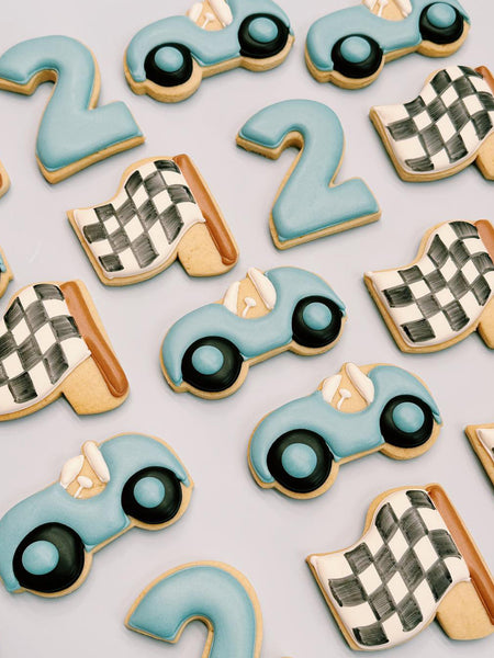 Racecar Cookies | Buy Racing-Themed Cookie Box for Children's Birthday