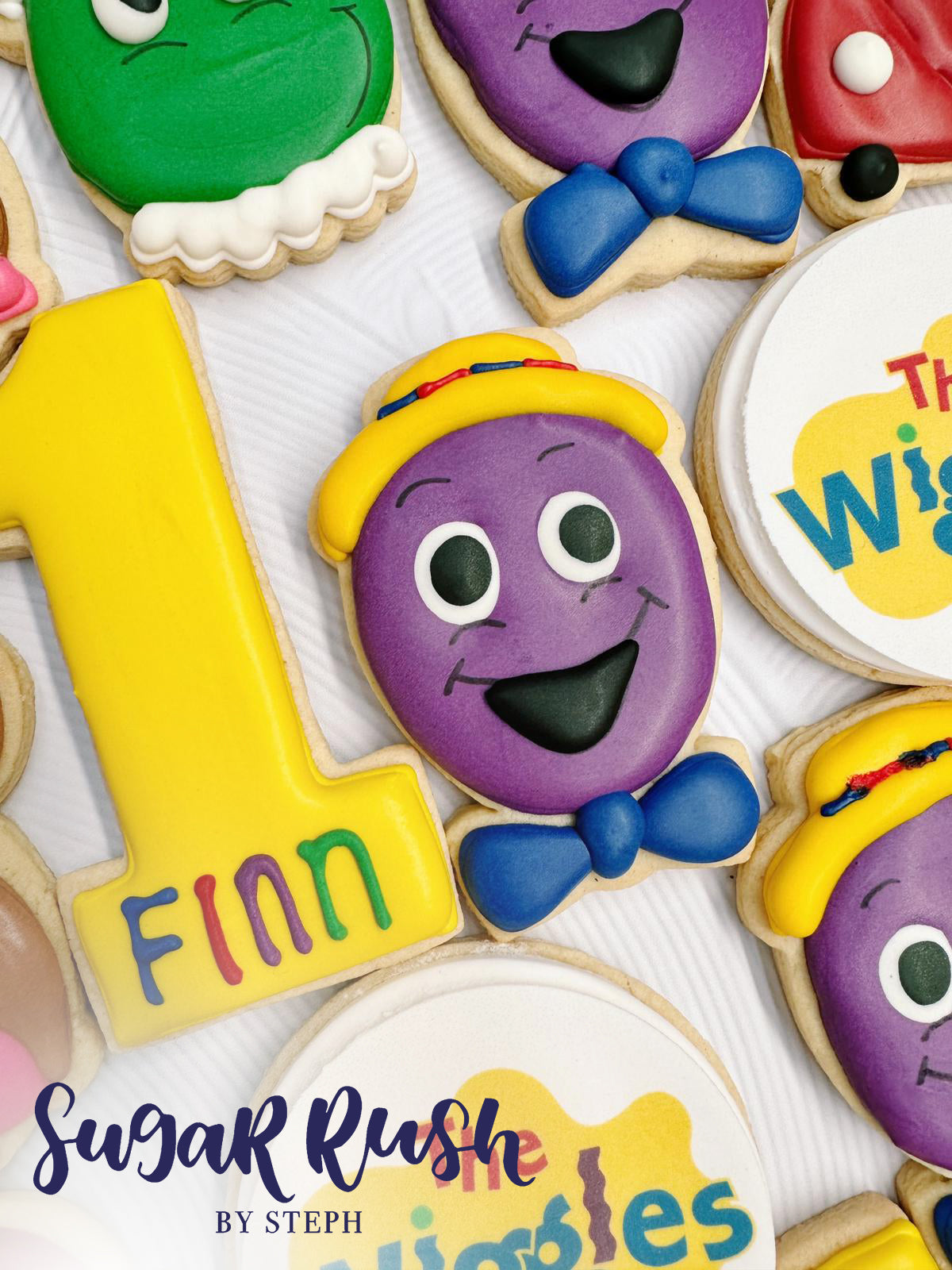 The Wiggles Cookies | Buy Personalised Wiggles Birthday Cookies Online