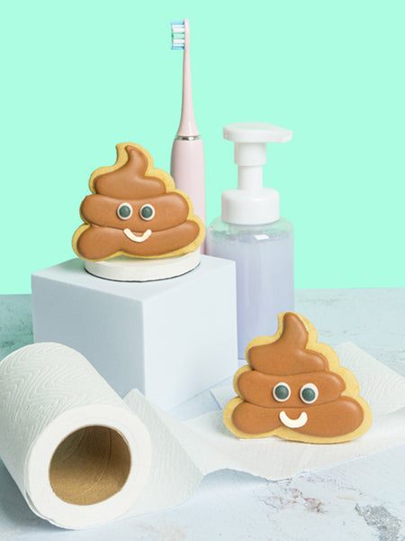 Buy Poo-Poo Emoji Cookies | Royal Icing Cookie