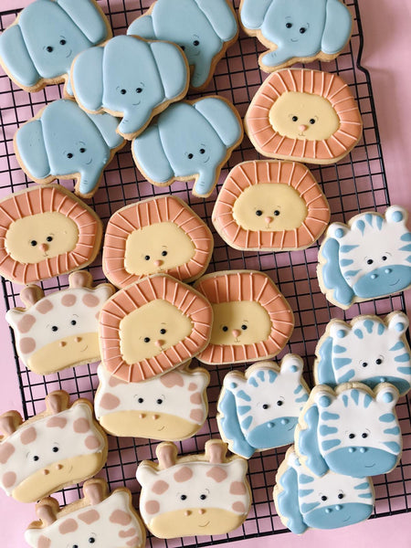 The Wild Side of Life | Buy Cute Safari Animal Cookies for Baby Shower
